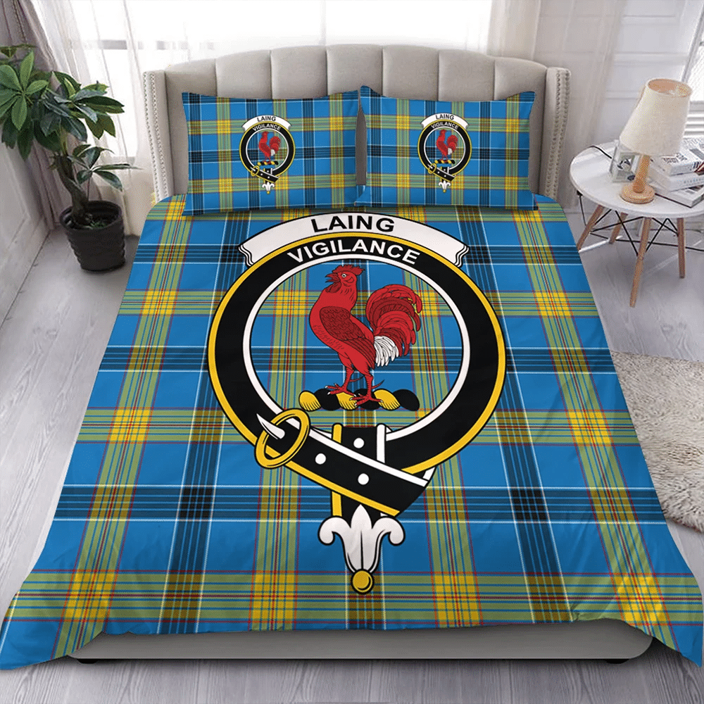 Laing Crest Tartan Bedding Set | Celticprime.com – celticprime
