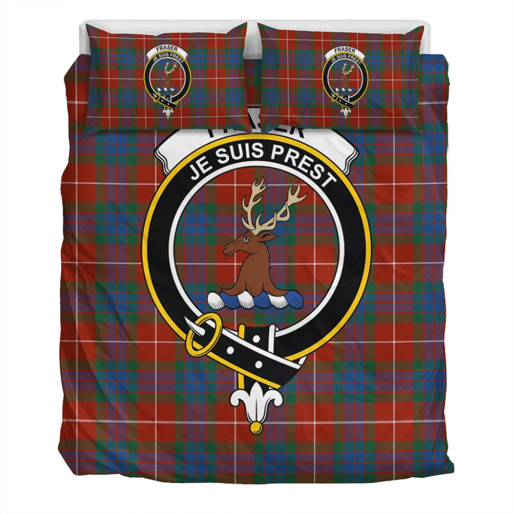 Fraser Ancient Crest Tartan Bedding Set | Celticprime.com – celticprime
