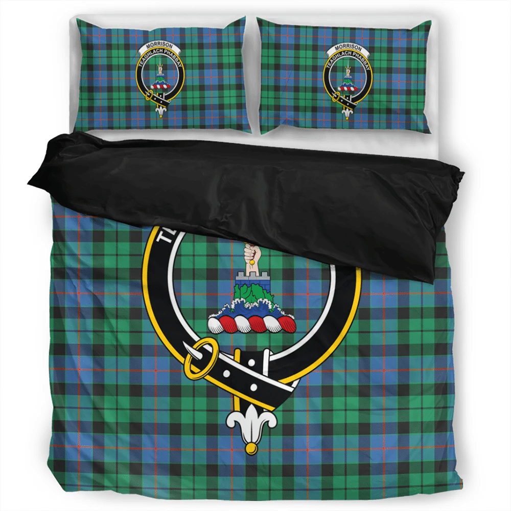 Morrison Ancient Crest Tartan Bedding Set | Celticprime.com – celticprime