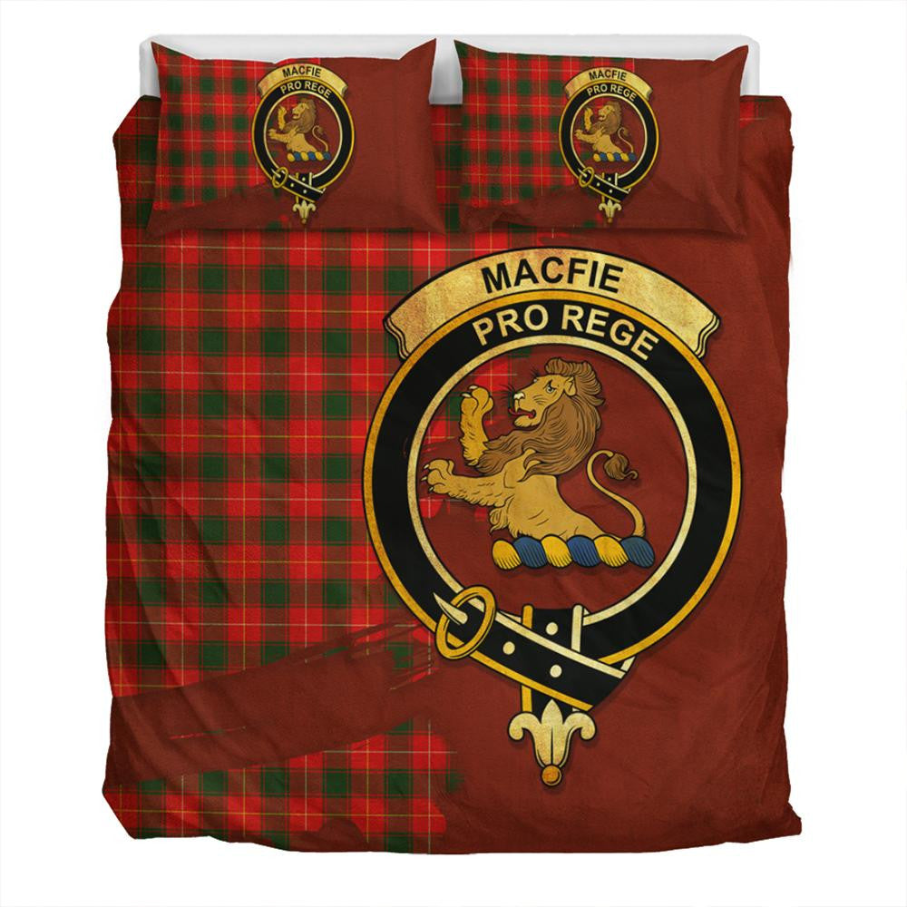 MacFie Tartan Classic Crest Bedding Set | Celticprime.com – celticprime