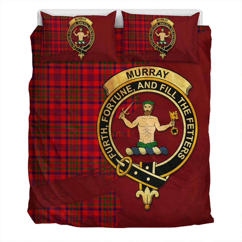 Murray of Tulloch Modern Tartan Classic Crest Bedding Set | Celticprime ...
