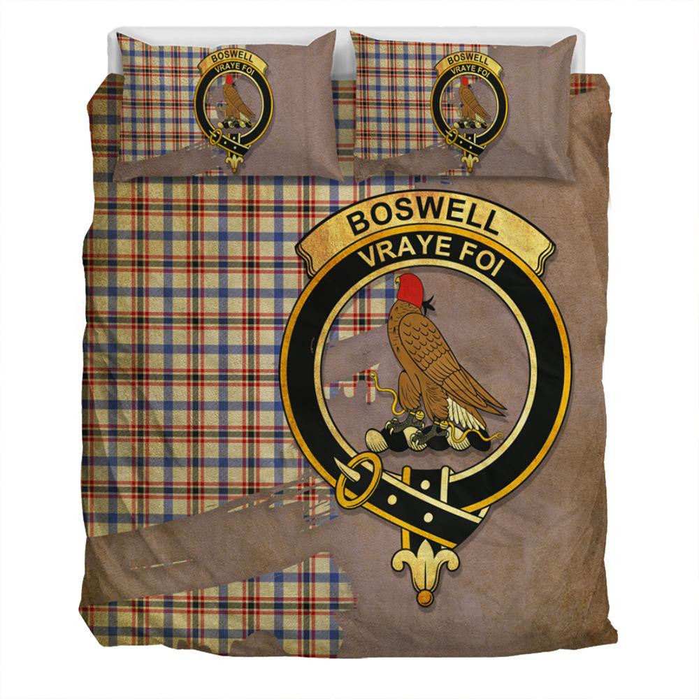 Boswell Modern Tartan Classic Crest Bedding Set | Celticprime.com ...