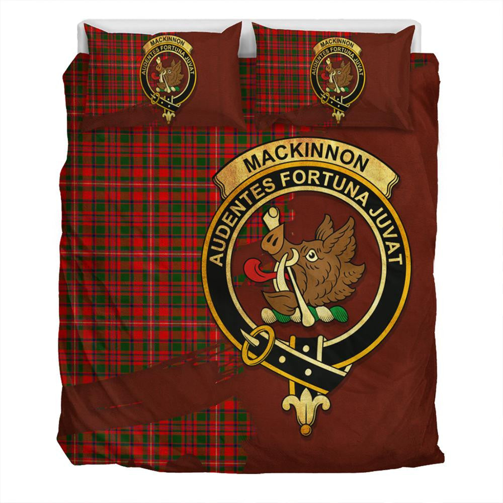 MacKinnon Modern Tartan Classic Crest Bedding Set | Celticprime.com ...