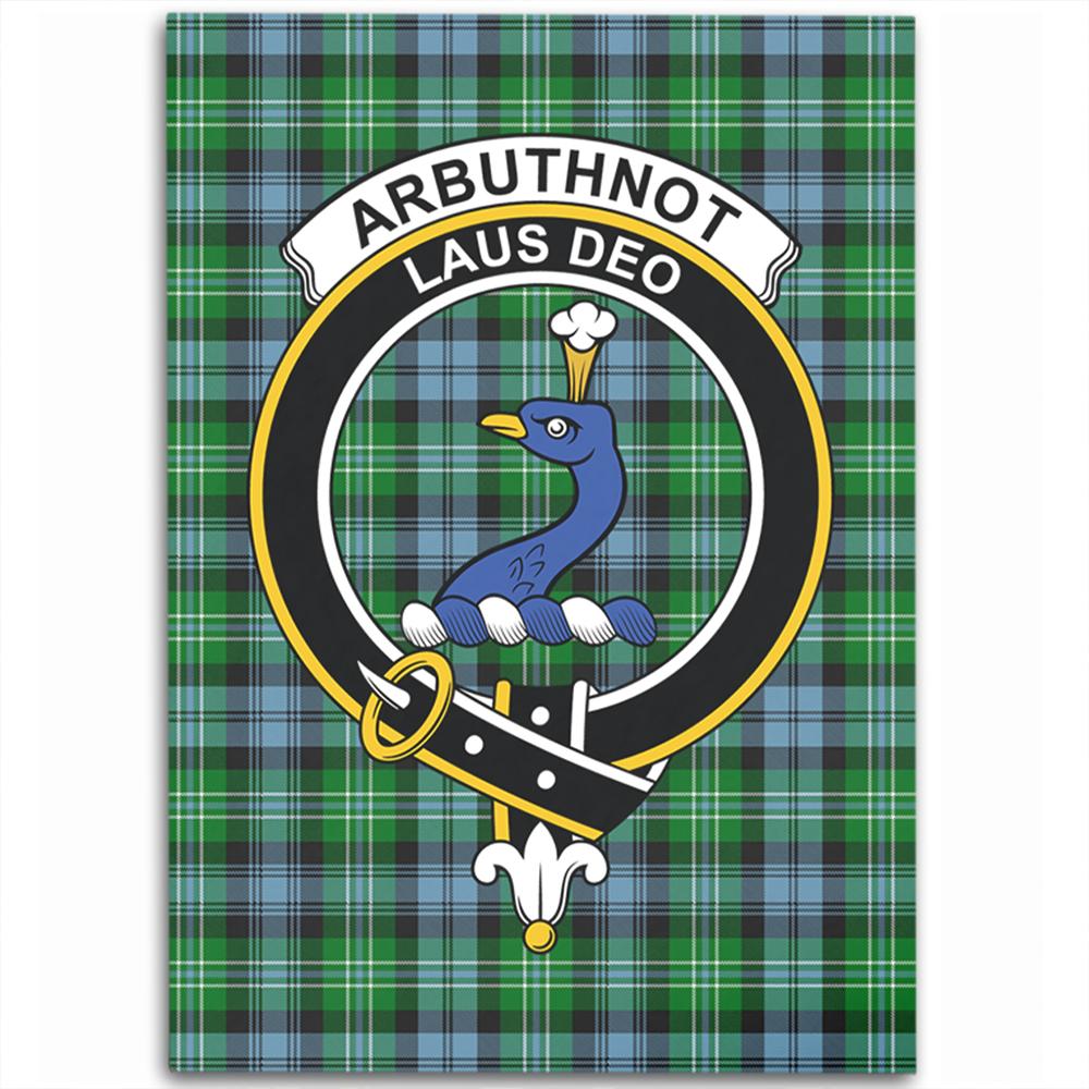 Arbuthnot Ancient Tartan Crest Area Rug | Celticprime.com – celticprime