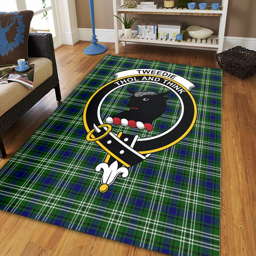 Tweedside District Tartan Crest Area Rug | Celticprime.com – celticprime