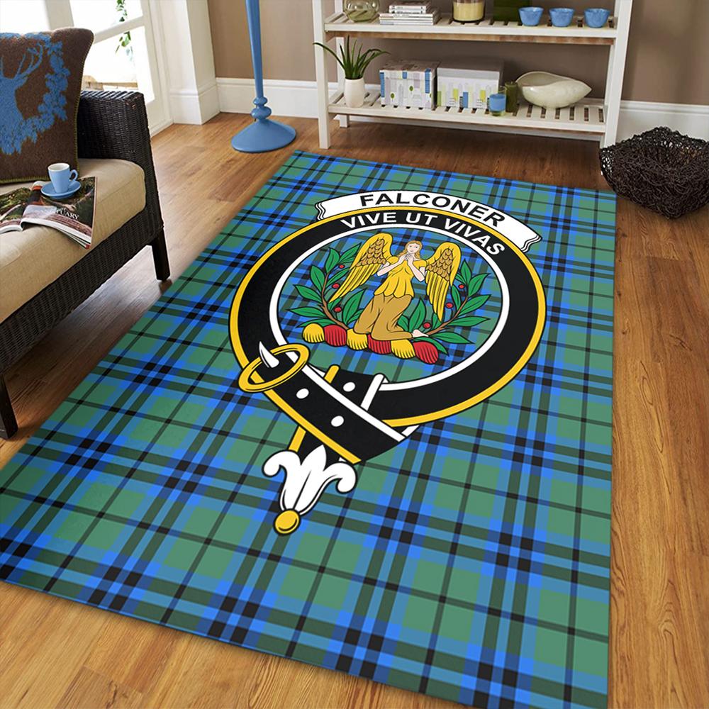 Falconer Tartan Crest Area Rug | Celticprime.com – celticprime