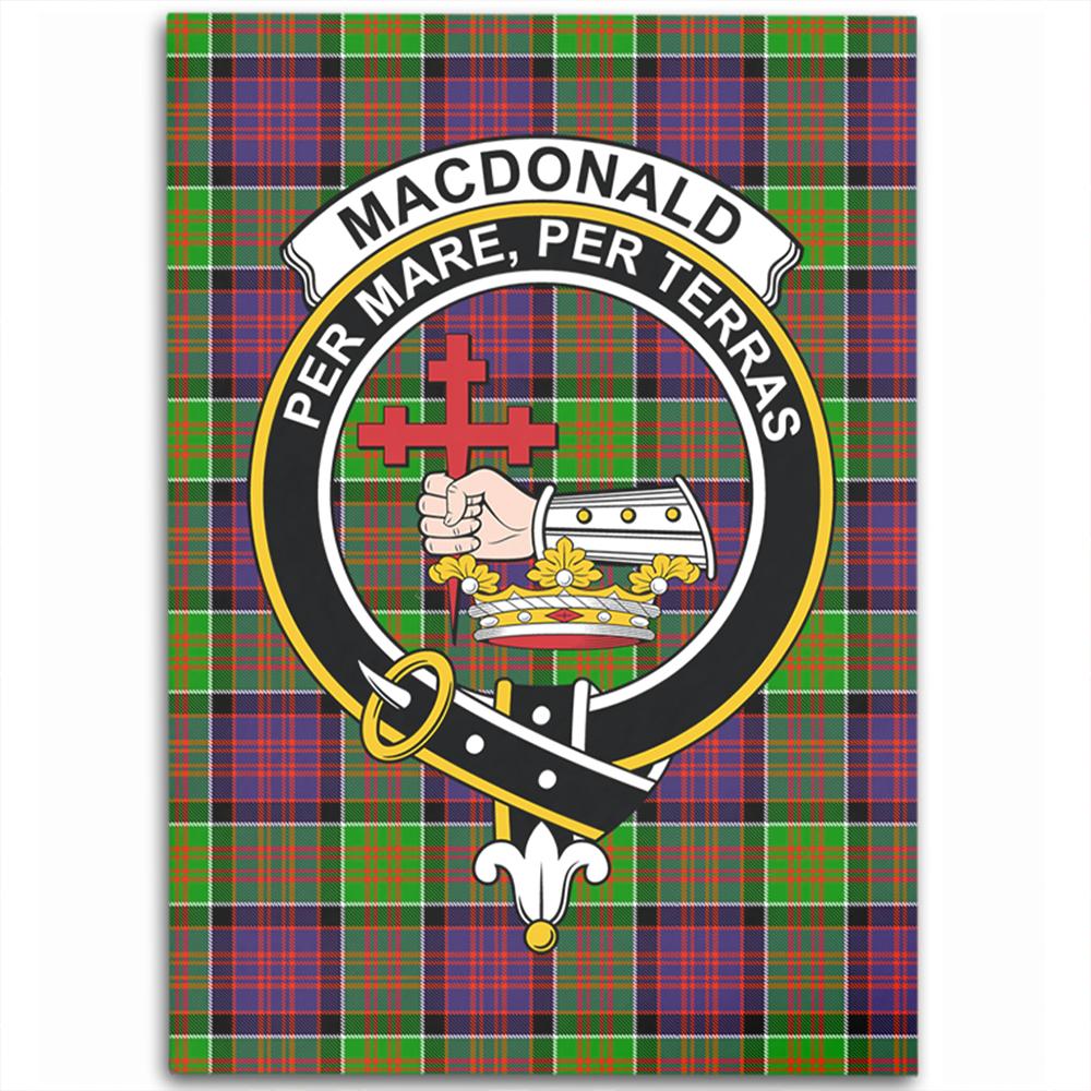 MacDonald of Clanranald Tartan Crest Area Rug | Celticprime.com ...
