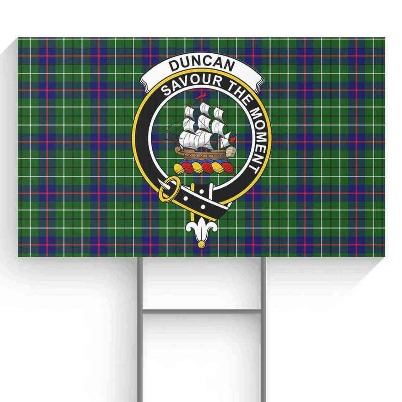 Duncan Tartan Classic Crest Yard Sign | Celticprime.com – celticprime