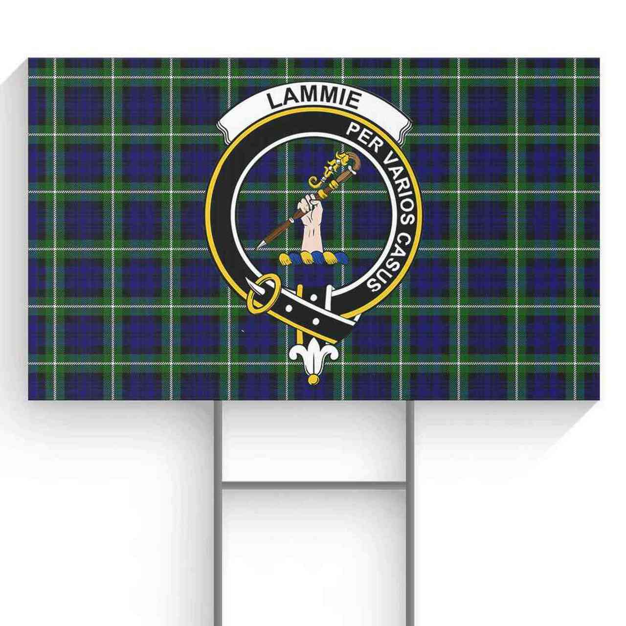 Lammie Tartan Classic Crest Yard Sign | Celticprime.com – celticprime
