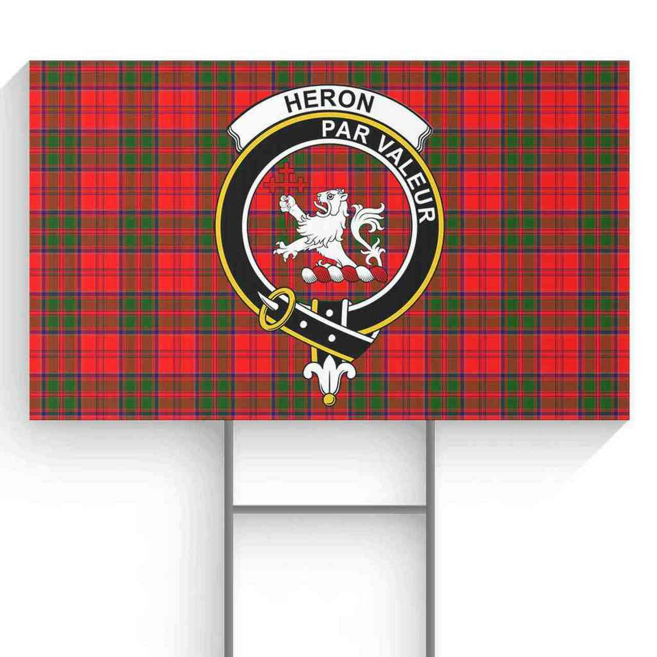 Heron Tartan Classic Crest Yard Sign | Celticprime.com – celticprime