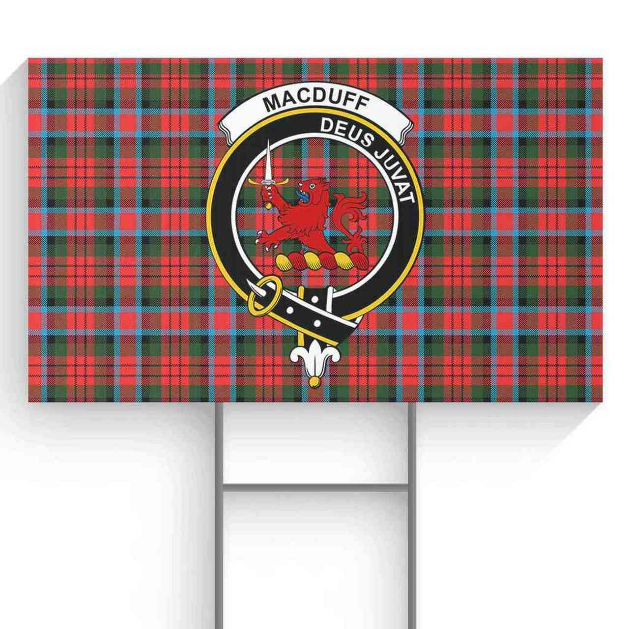 MacDuff Tartan Classic Crest Yard Sign | Celticprime.com – celticprime