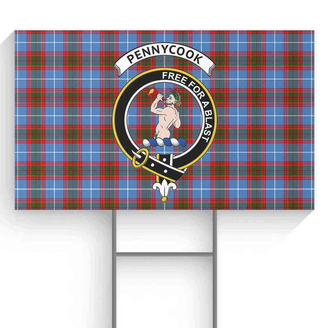 Pennycook Tartan Classic Crest Yard Sign | Celticprime.com – celticprime
