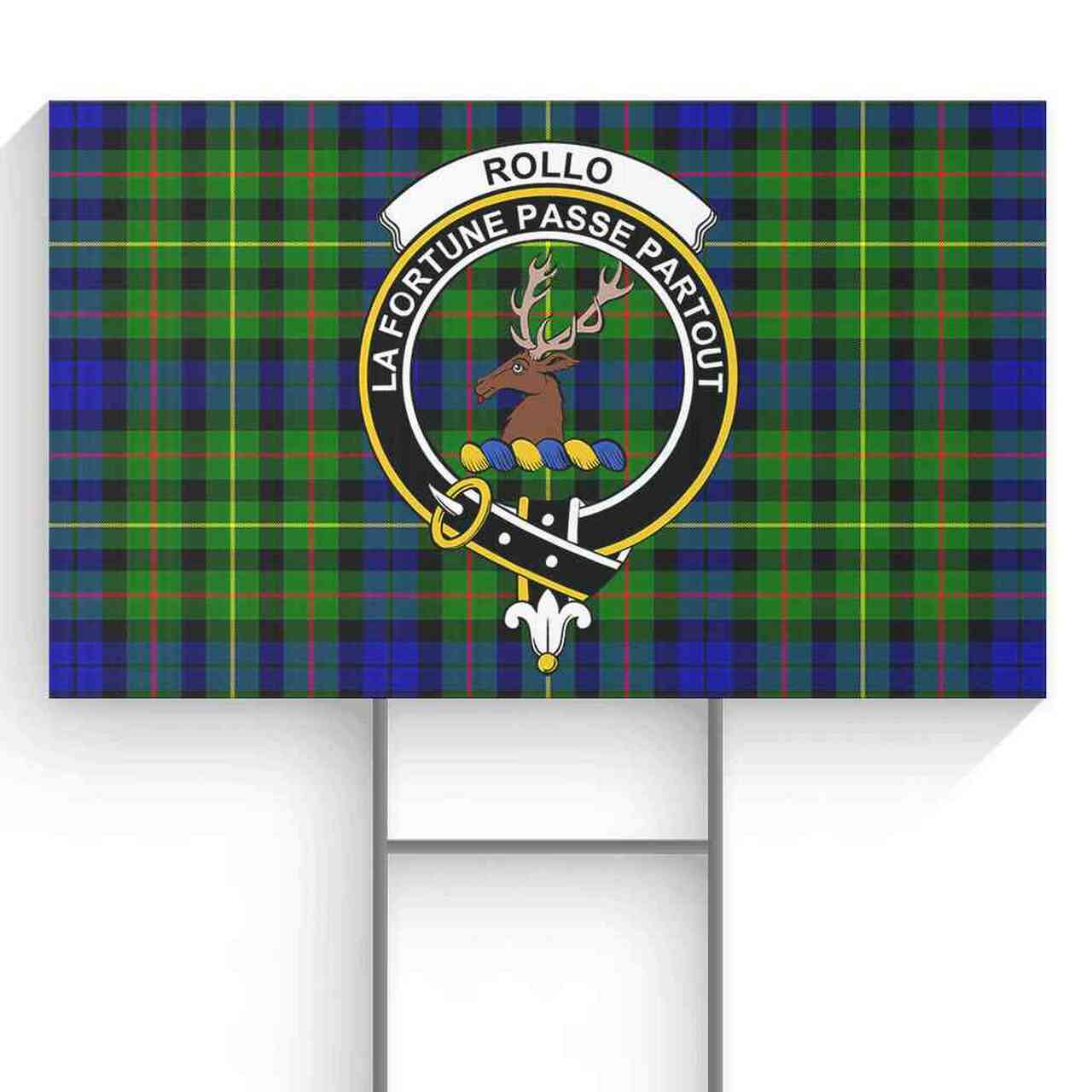 Rollo Tartan Classic Crest Yard Sign | Celticprime.com – celticprime