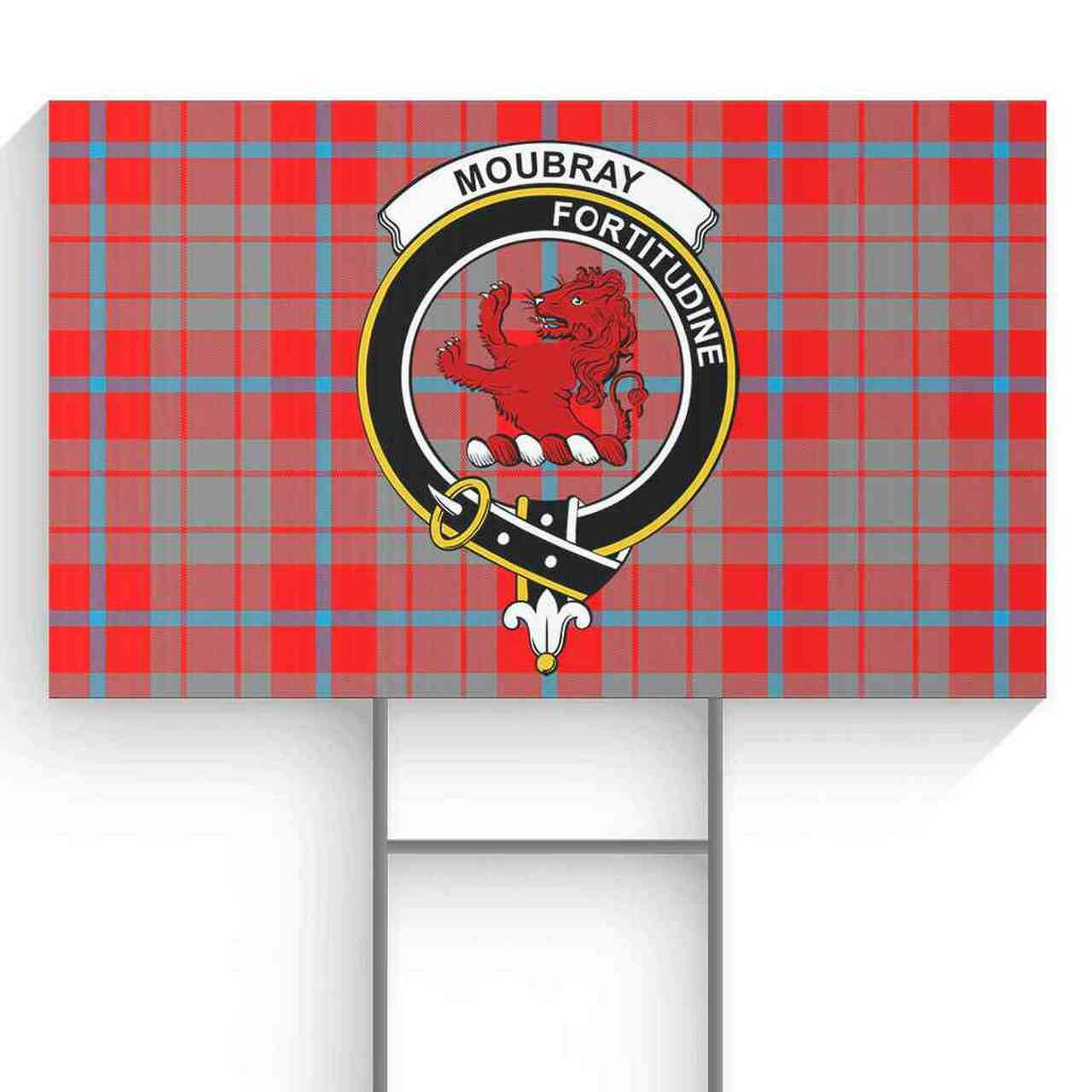 Moubray Tartan Classic Crest Yard Sign | Celticprime.com – celticprime