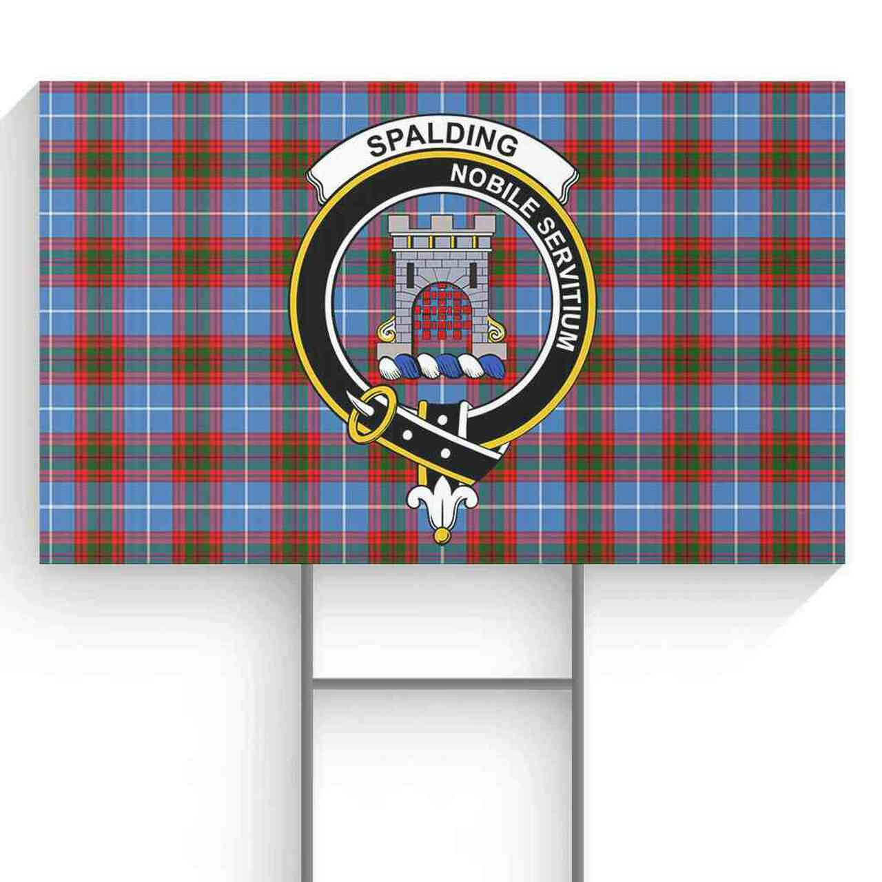 Spalding Tartan Classic Crest Yard Sign | Celticprime.com – celticprime