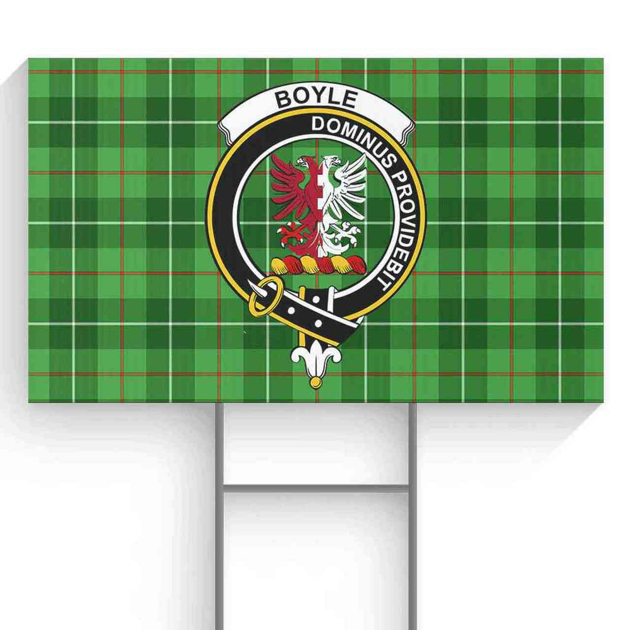 Boyle Tartan Classic Crest Yard Sign | Celticprime.com – celticprime