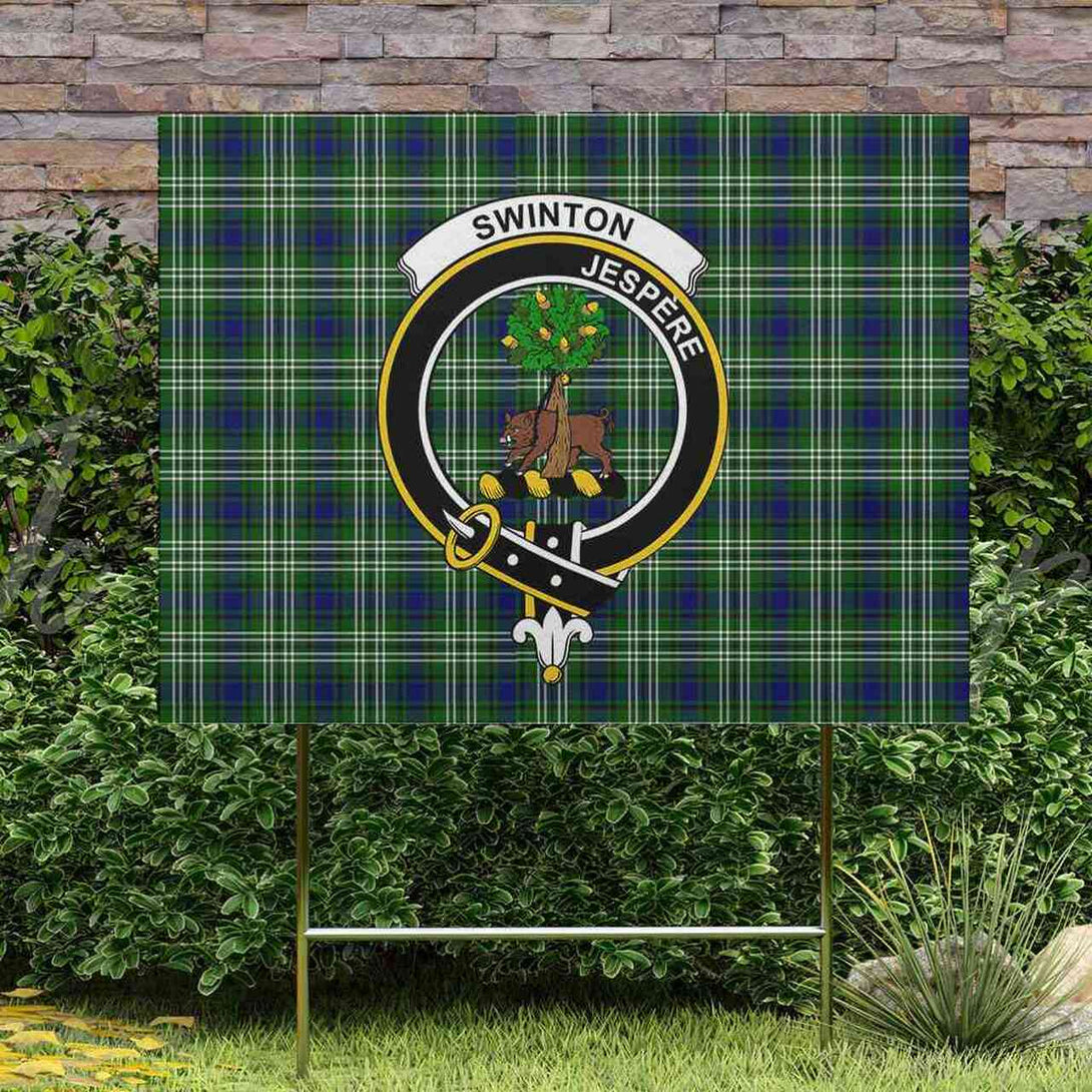 Swinton Tartan Classic Crest Yard Sign | Celticprime.com – celticprime