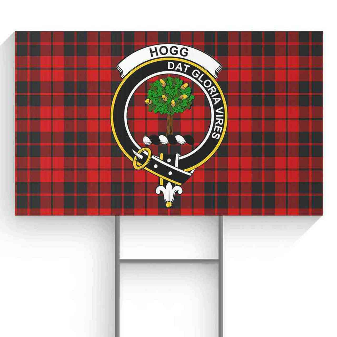 Hogg (or Hog) Tartan Classic Crest Yard Sign | Celticprime.com ...