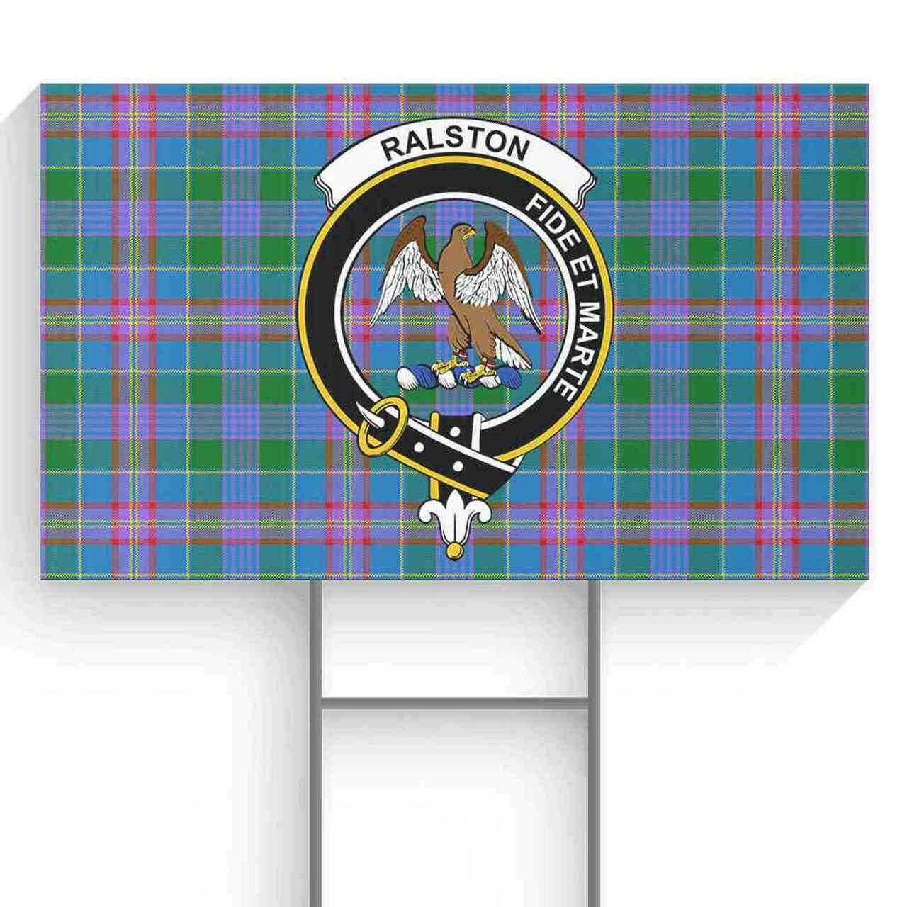 Ralston Tartan Classic Crest Yard Sign | Celticprime.com – celticprime