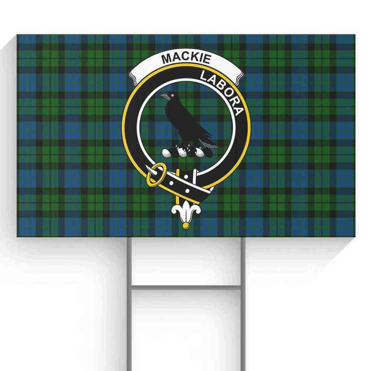 MacKie Tartan Classic Crest Yard Sign | Celticprime.com – celticprime
