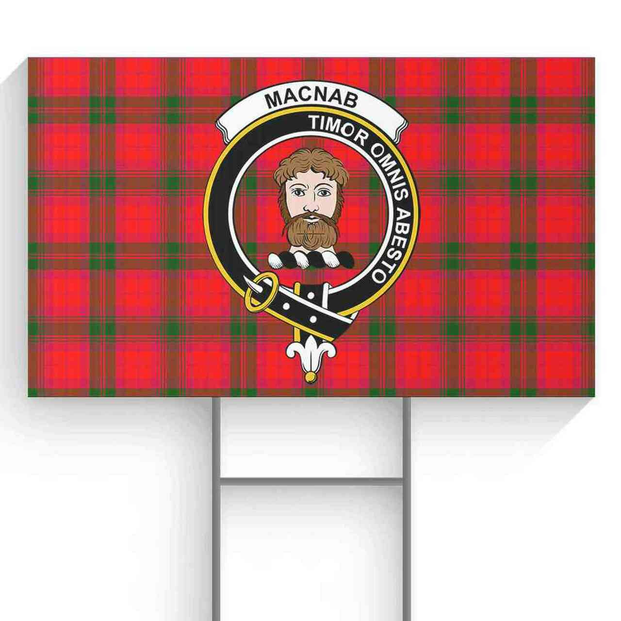 MacNab Tartan Classic Crest Yard Sign | Celticprime.com – celticprime