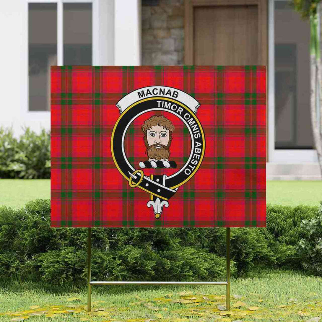 MacNab Tartan Classic Crest Yard Sign | Celticprime.com – celticprime