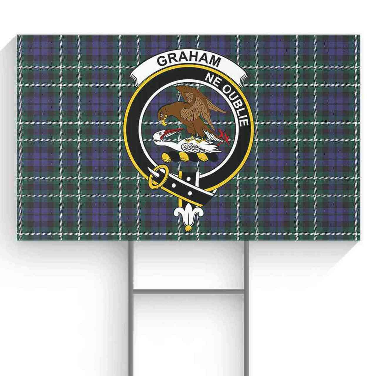 Graham Tartan Classic Crest Yard Sign | Celticprime.com – celticprime