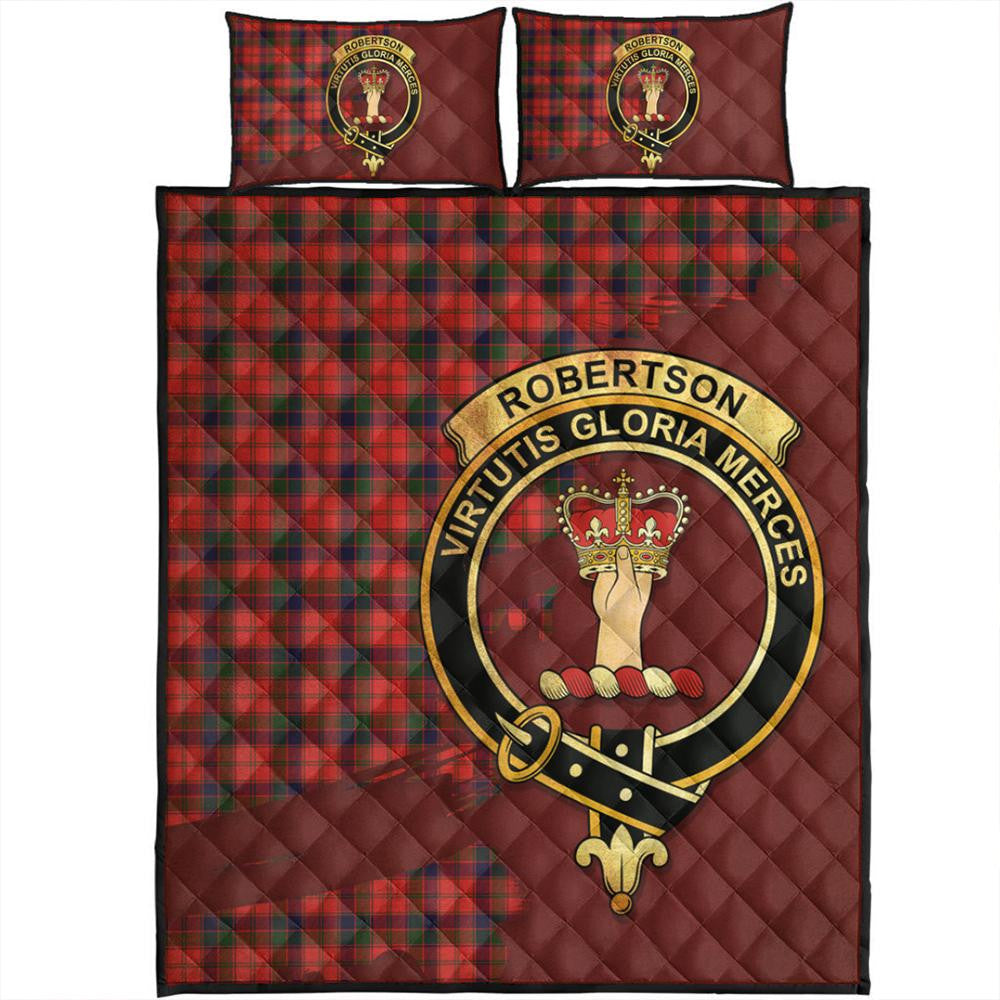 Robertson Modern Tartan Crest Quilt Bed Set Oldest Style | Celticprime ...