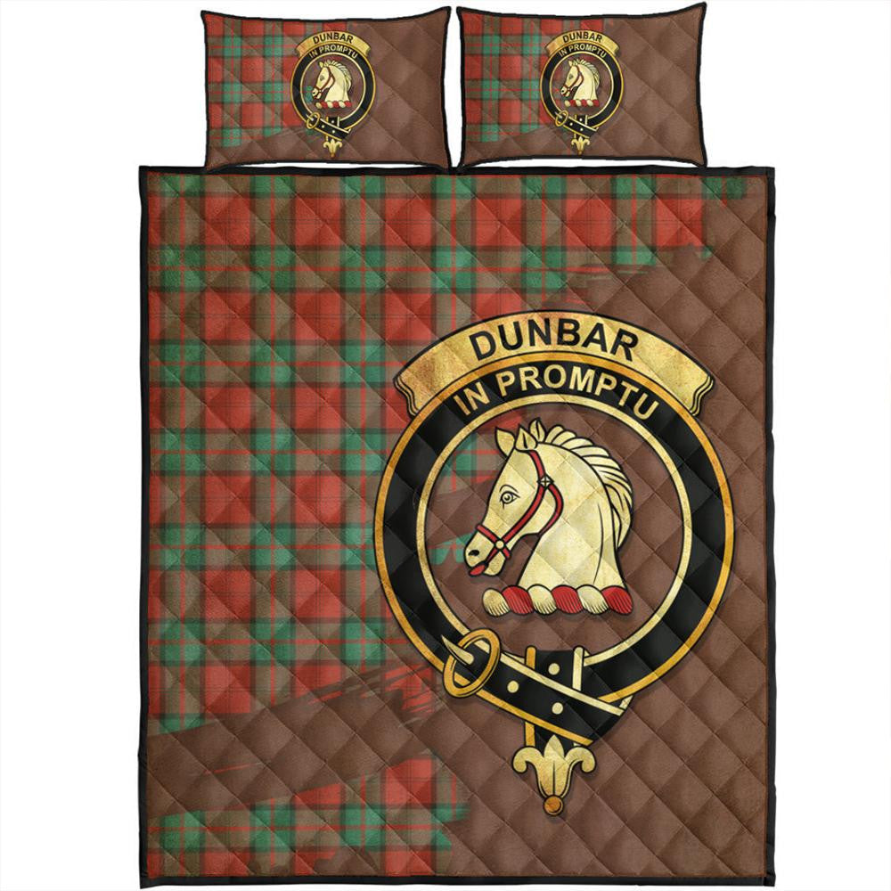 Dunbar Ancient Tartan Crest Quilt Bed Set Oldest Style | Celticprime ...