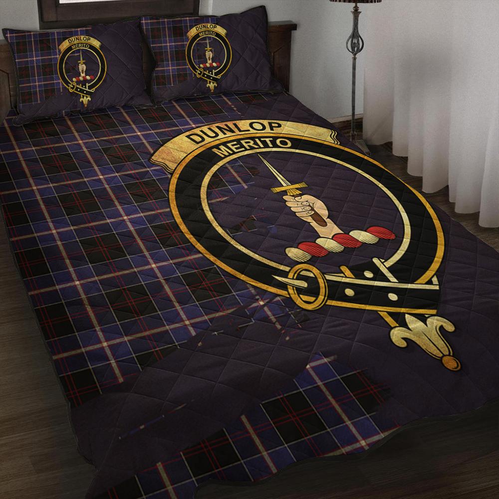 Dunlop Modern Tartan Crest Quilt Bed Set Oldest Style | Celticprime.com ...