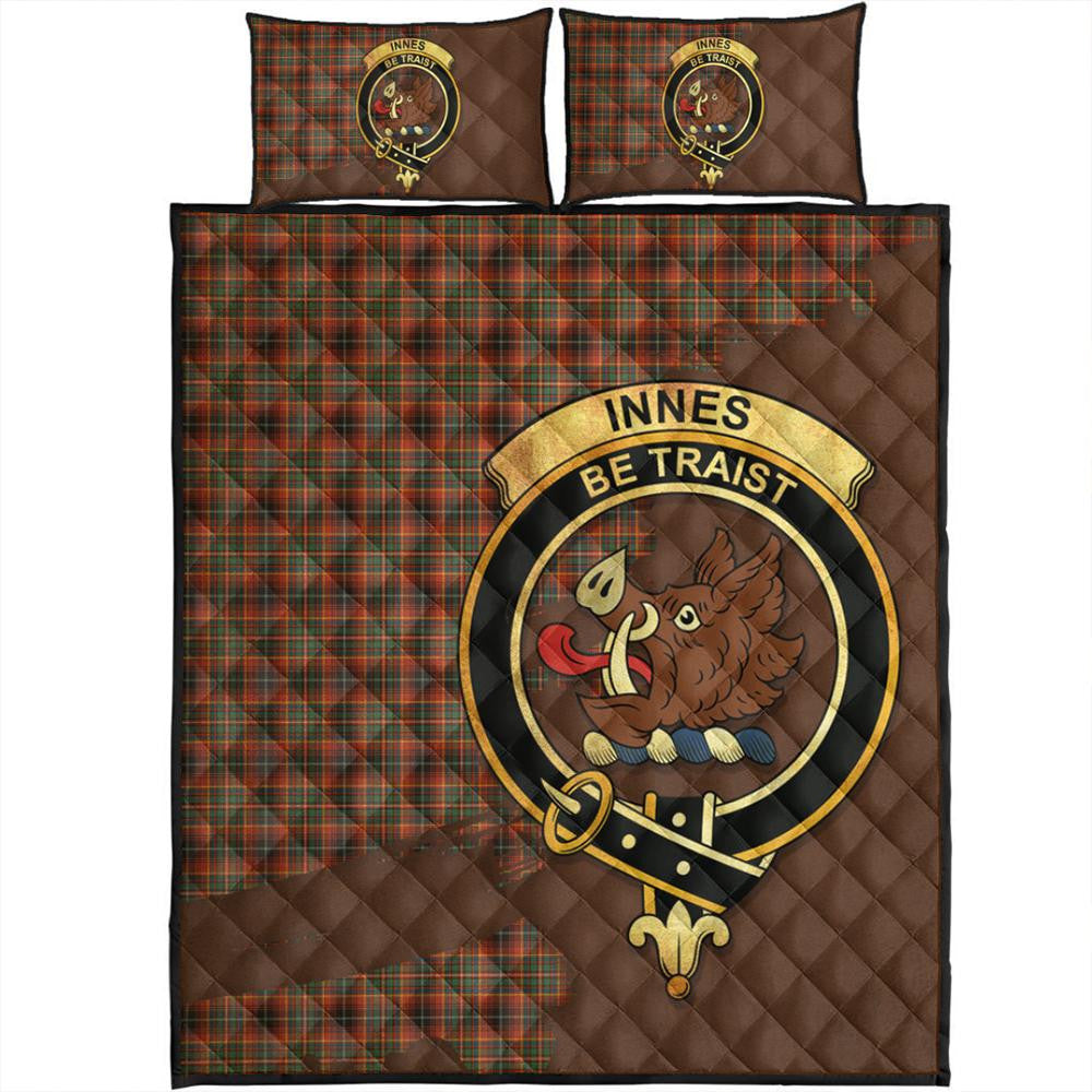 Innes Ancient Tartan Crest Quilt Bed Set Oldest Style | Celticprime.com ...
