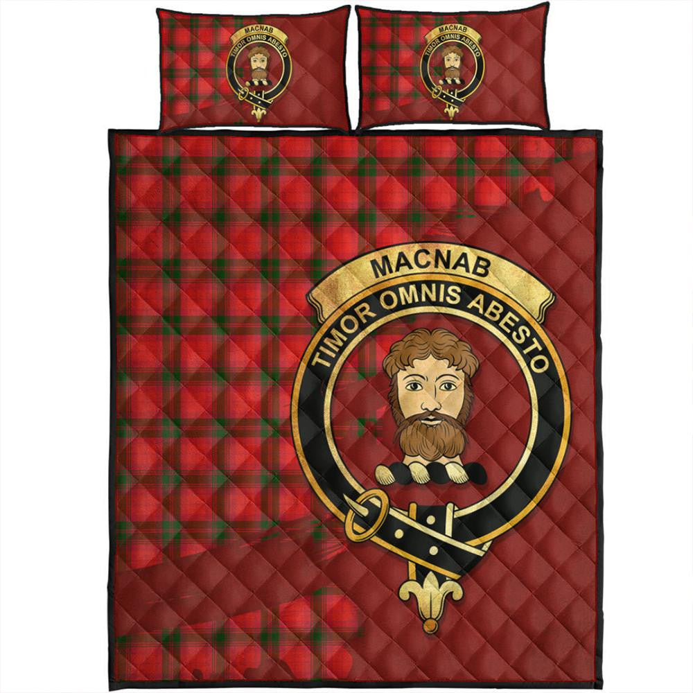 MacNab Modern Tartan Crest Quilt Bed Set Oldest Style | Celticprime.com ...