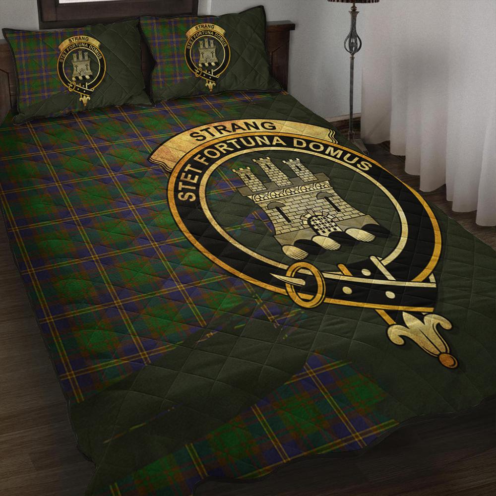 Strange of Balkaskie Tartan Crest Quilt Bed Set Oldest Style ...