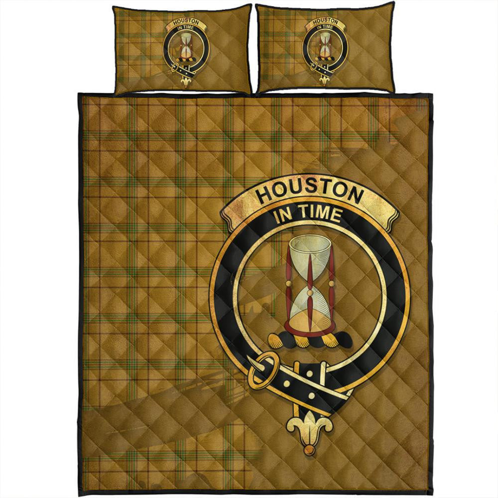 Houston Tartan Crest Quilt Bed Set Oldest Style | Celticprime.com ...