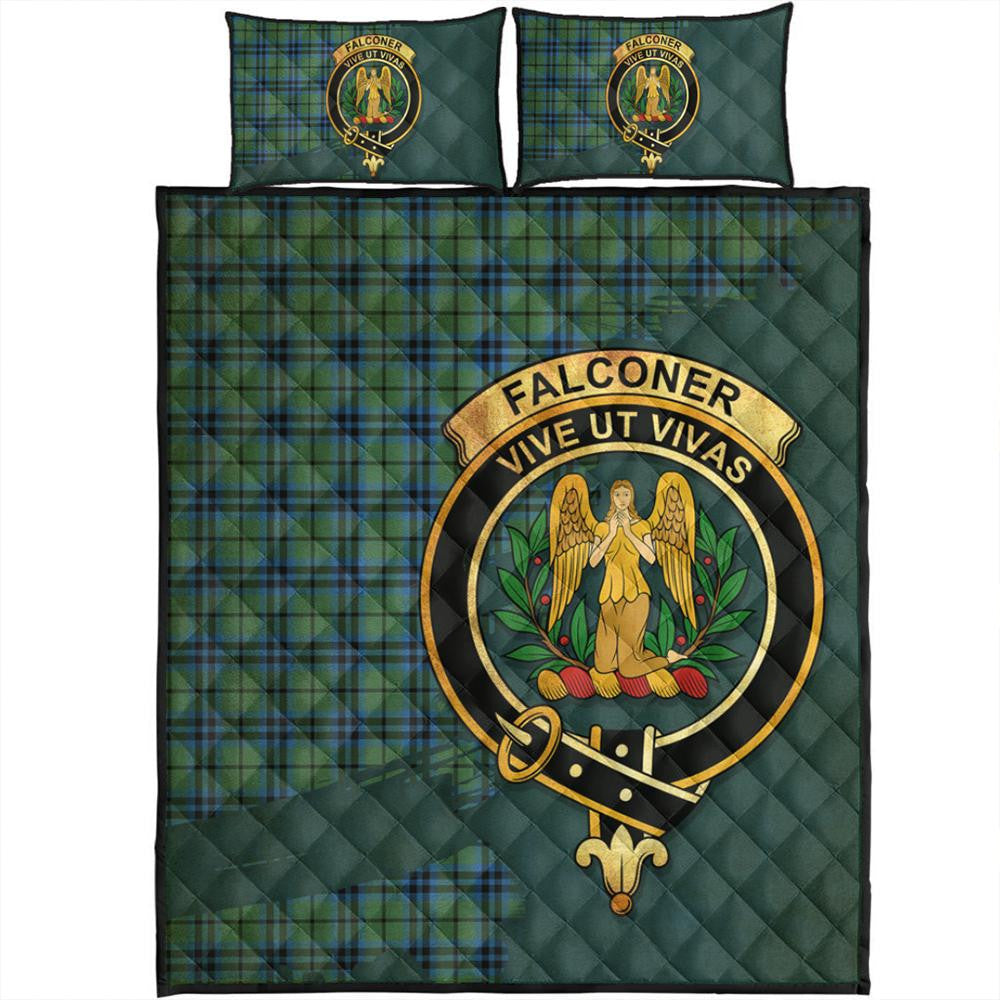 Falconer Tartan Crest Quilt Bed Set Oldest Style | Celticprime.com ...
