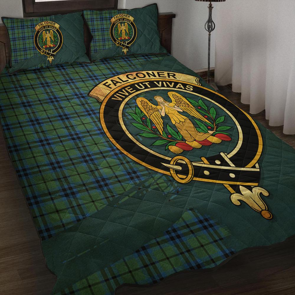 Falconer Tartan Crest Quilt Bed Set Oldest Style | Celticprime.com ...