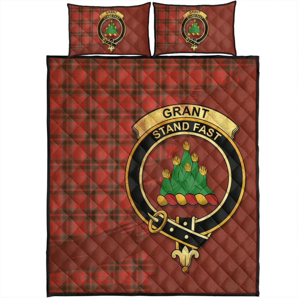 Grant Weathered Tartan Crest Quilt Bed Set Oldest Style | Celticprime ...