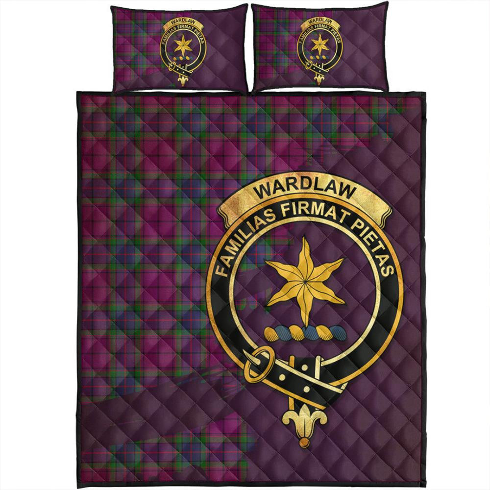 Wardlaw Modern Tartan Crest Quilt Bed Set Oldest Style | Celticprime ...