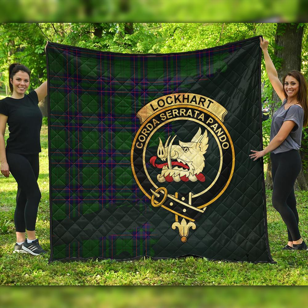 Lockhart Crest Premium Quilt Oldest Style | Celticprime.com – celticprime