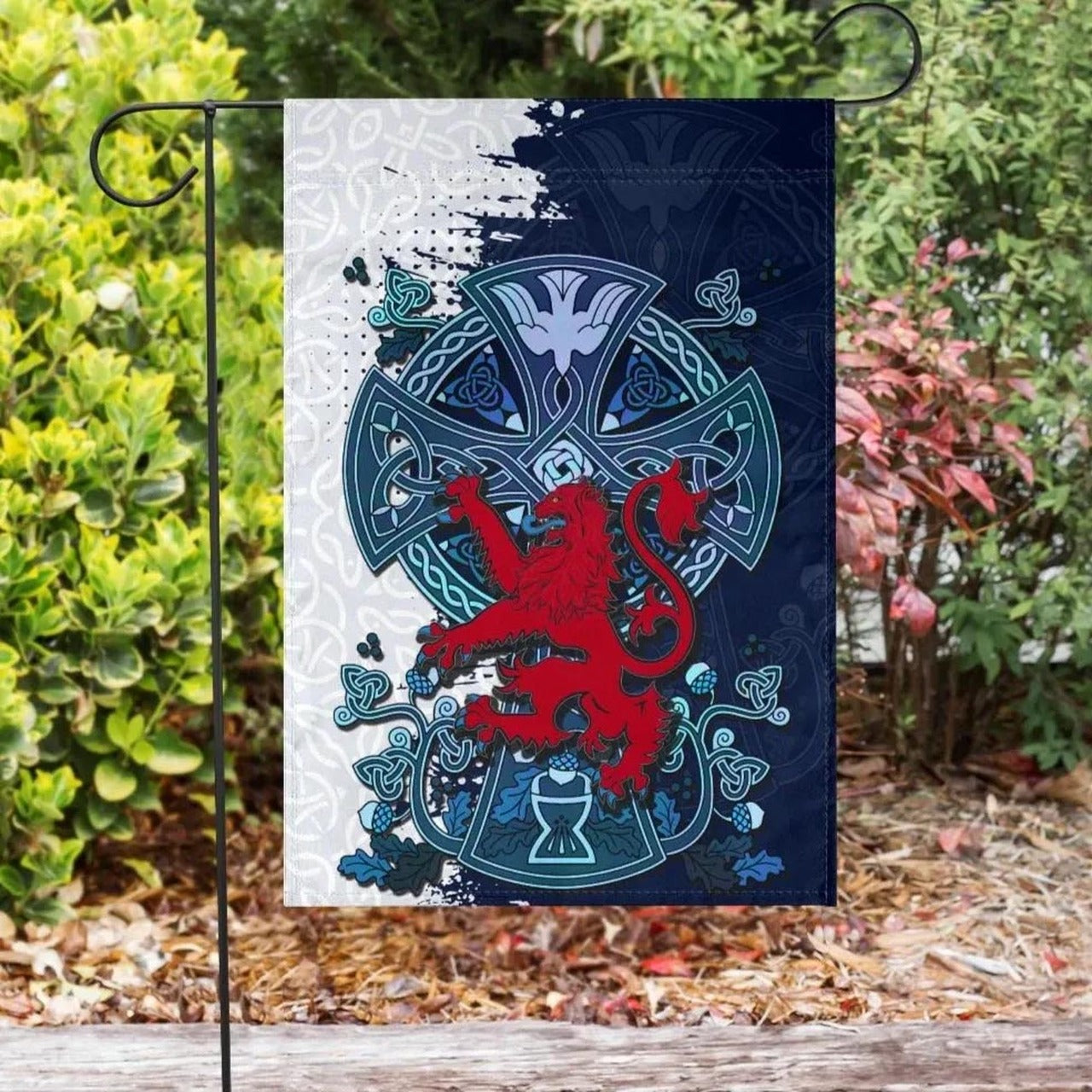 Scotland Celtic Flag - Lion Rampant With Celtic Cross | Celticprime.com ...