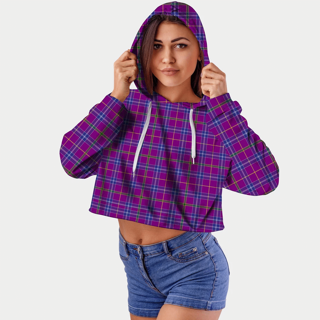 Jackson Tartan Crop Top Hoodie | Celticprime.com – celticprime