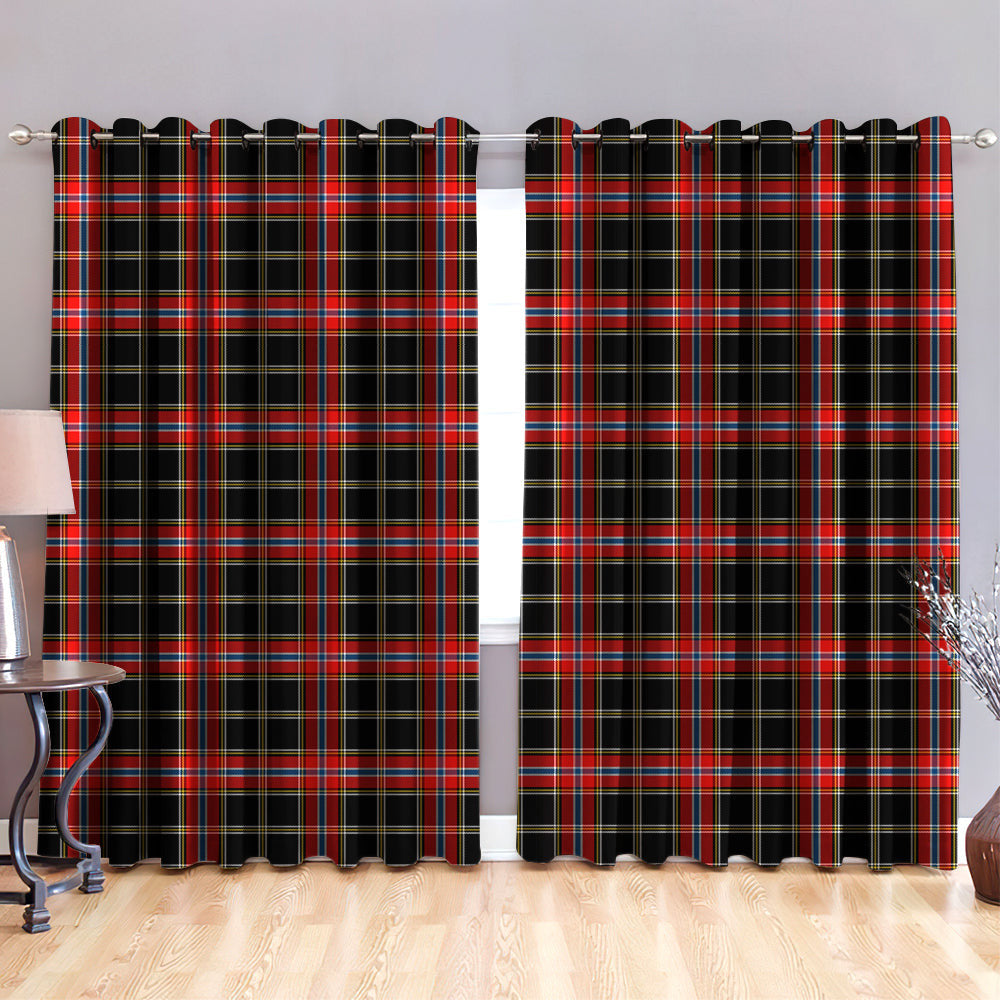 Norwegian Night Tartan Classic Window Curtain | Celticprime.com ...