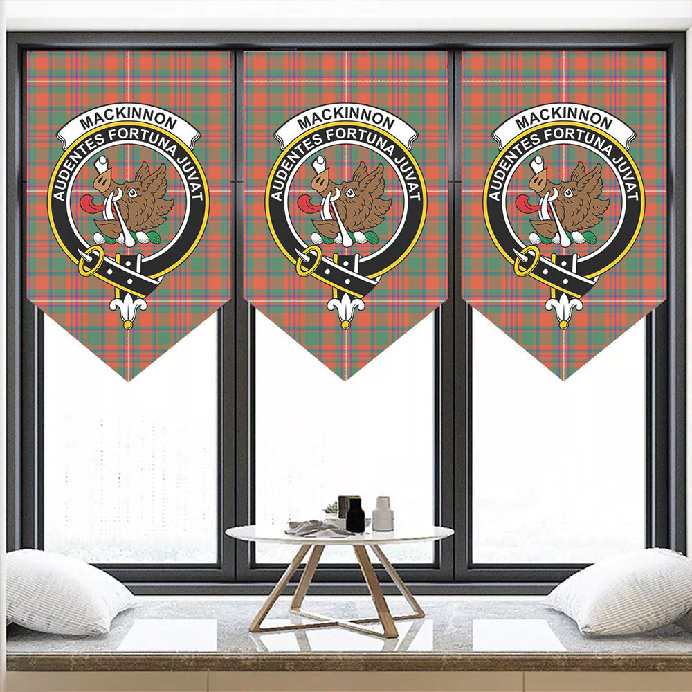 MacKinnon Ancient Tartan Classic Crest Pennant | Scottishlovers.com ...