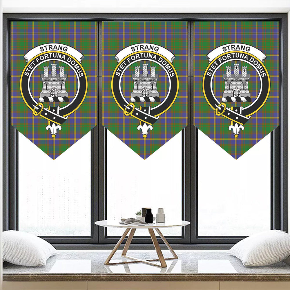 Strange of Balkaskie Tartan Classic Crest Pennant | Scottishlovers.com ...