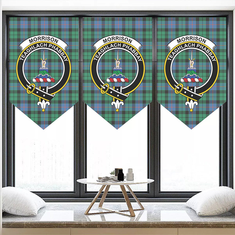 Morrison Ancient Tartan Classic Crest Pennant | Scottishlovers.com ...