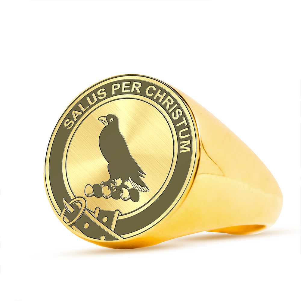 Abernethy Clan Badge Engraved Signet Ring | Celticprime.com – celticprime