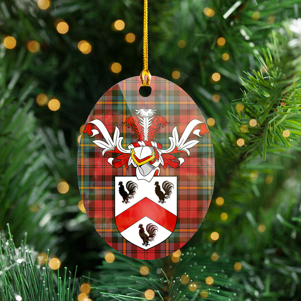 Aitken Weathered Clan Badge Tartan Plastic Christmas Ornaments ...
