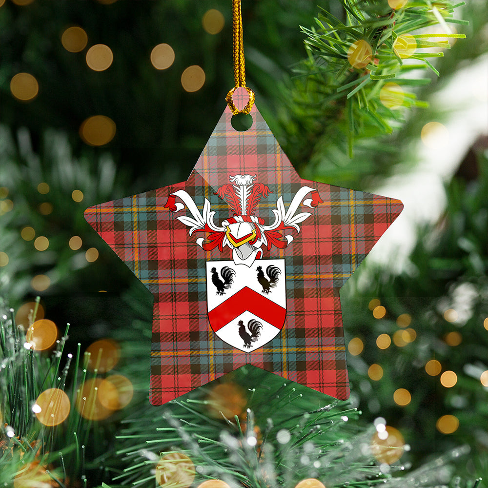 Aitken Weathered Clan Badge Tartan Plastic Christmas Ornaments ...