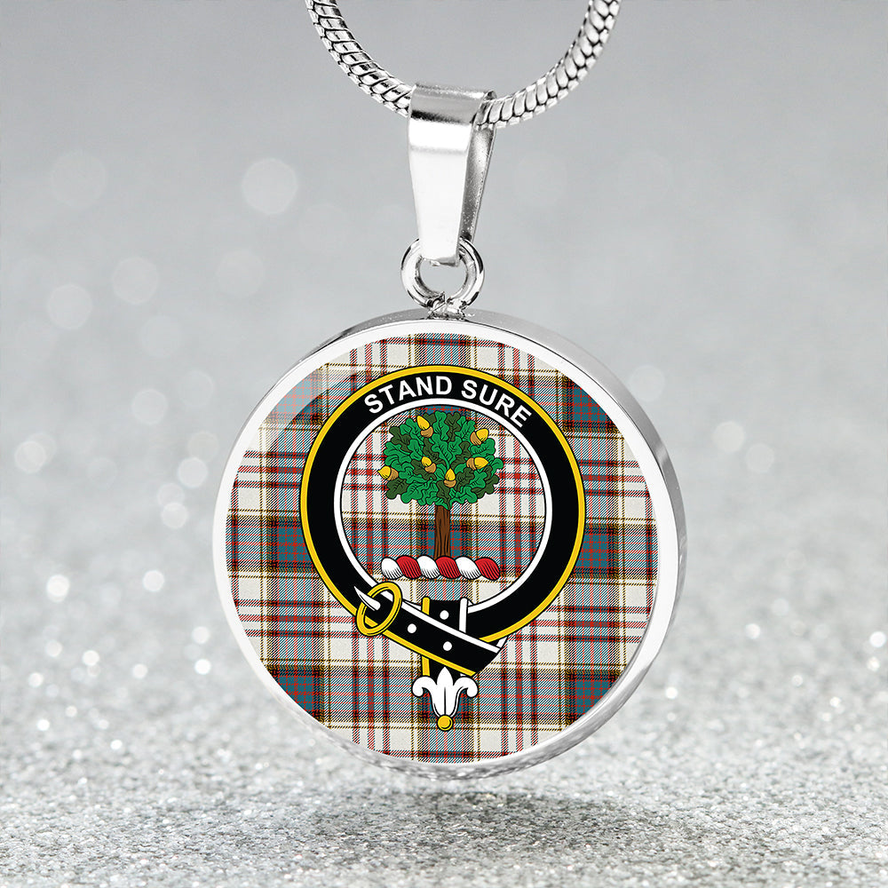 Anderson Arisaid Ancient Clan Badge Tartan Classic Circle Necklace ...