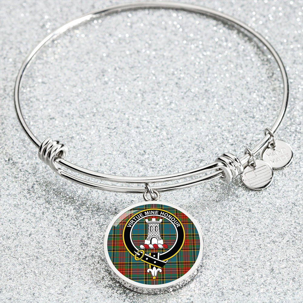 Beaton Ancient Clan Badge Tartan Classic Circle Bangle | Celticprime ...